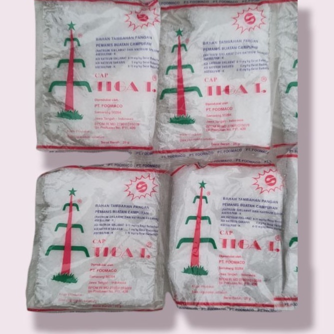 Jual PEMANIS TIGA T 25GRAM / NATRIUM SIKLAMAT / NATRIUM SAKARIN ...