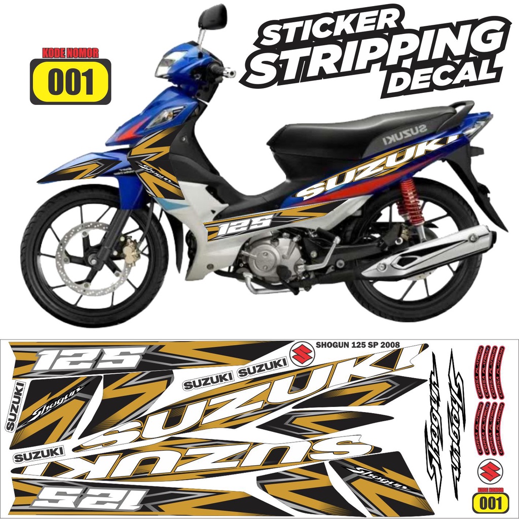 Jual Sticker decal striping suzuki shogun sp 125 variasi priting semu ...