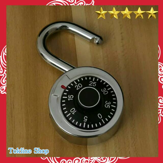 Jual Gembok Brankas Putar Kode Rotary Padlock Digit Combination Padlock ...