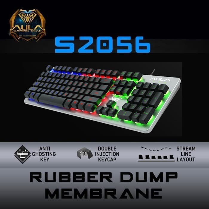 Jual Keyboard Gaming Membrane AULA F2056 S2056 | Shopee Indonesia