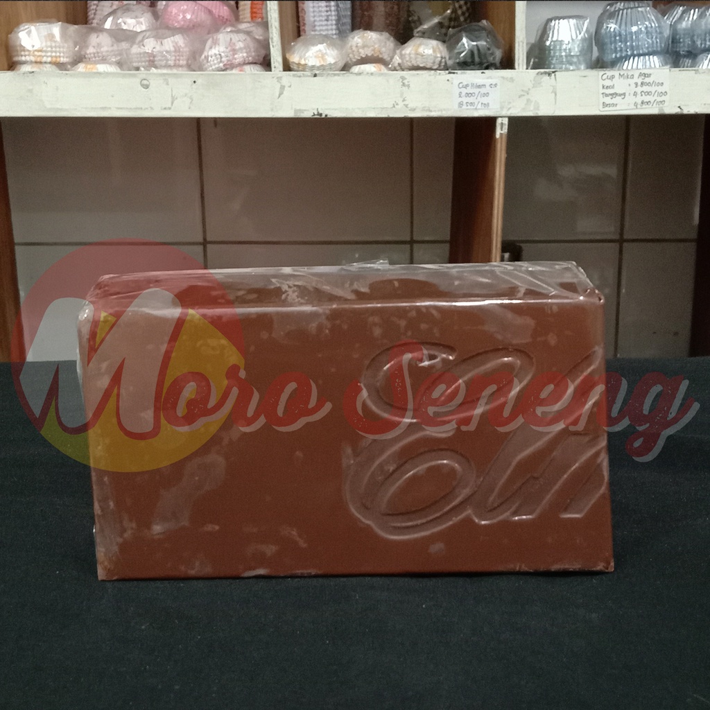 Jual Elmer Bakery 500 gr Repack Coklat Blok Dark Chocolate Compound ...