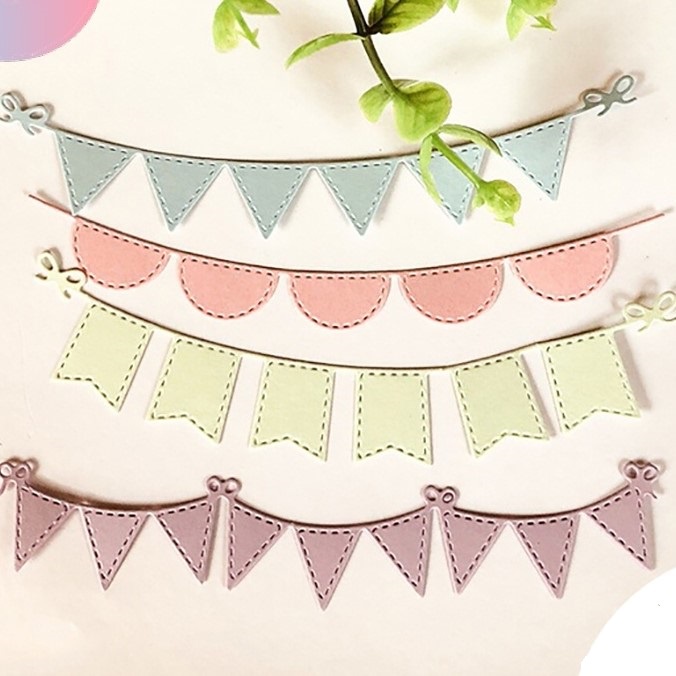 Jual Bentuk Hiasan Banner #165A Scrapbook Papercut Paper craft ...