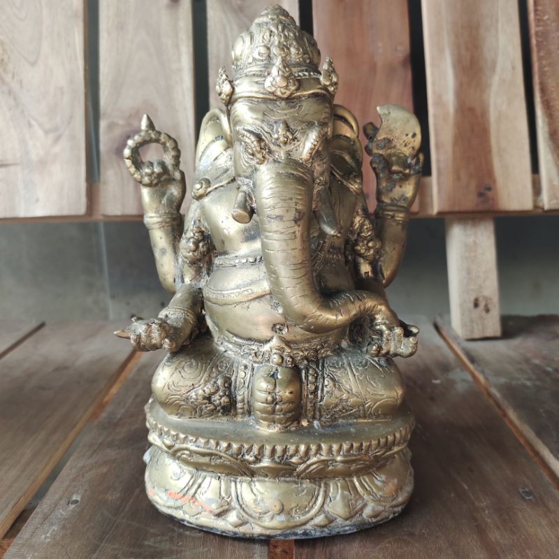 Jual Patung Ganesha Bahan Logam Kuningan Asli 100% Barang Antik Tempo ...