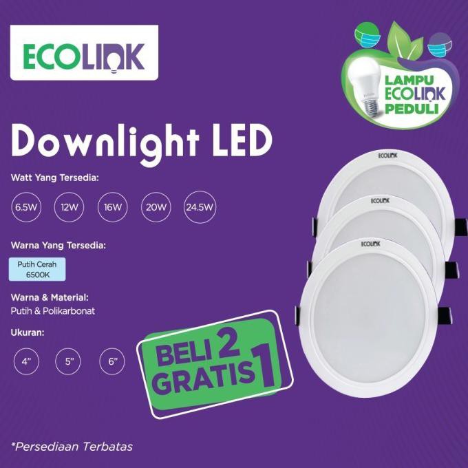 Jual Produk Terbaik] Paket Beli 2 Gratis 1 Downlight Led Ecolink By ...