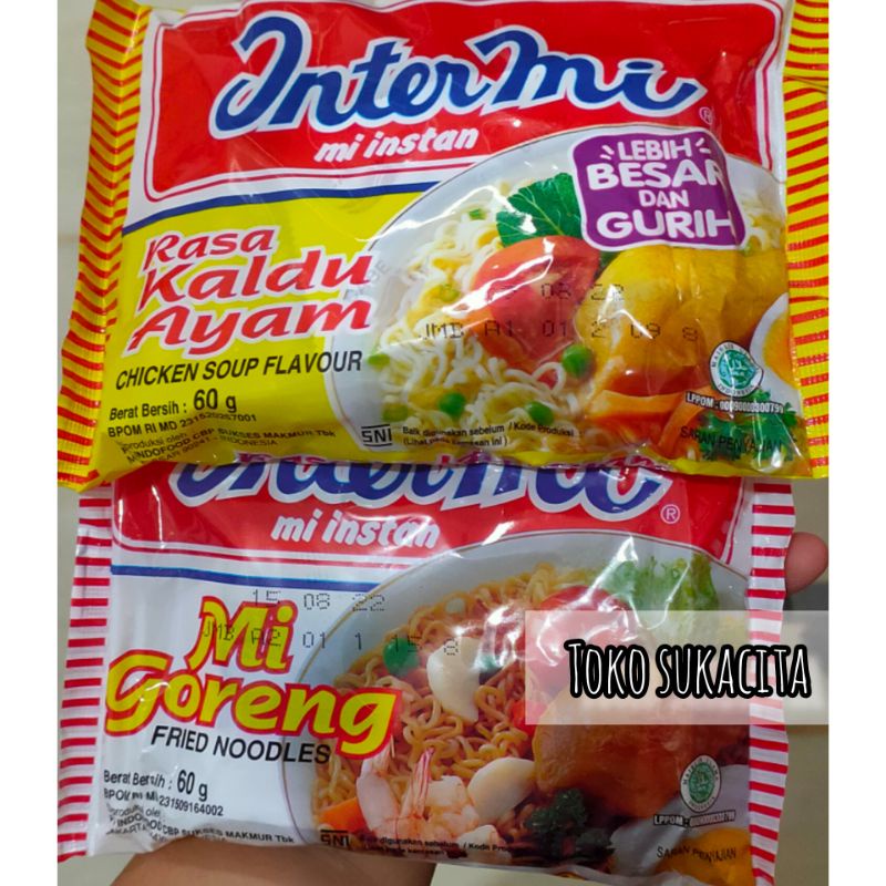 Jual Mi intermi goreng dan kaldu ayam (pembelian 5 bungkus) | Shopee ...