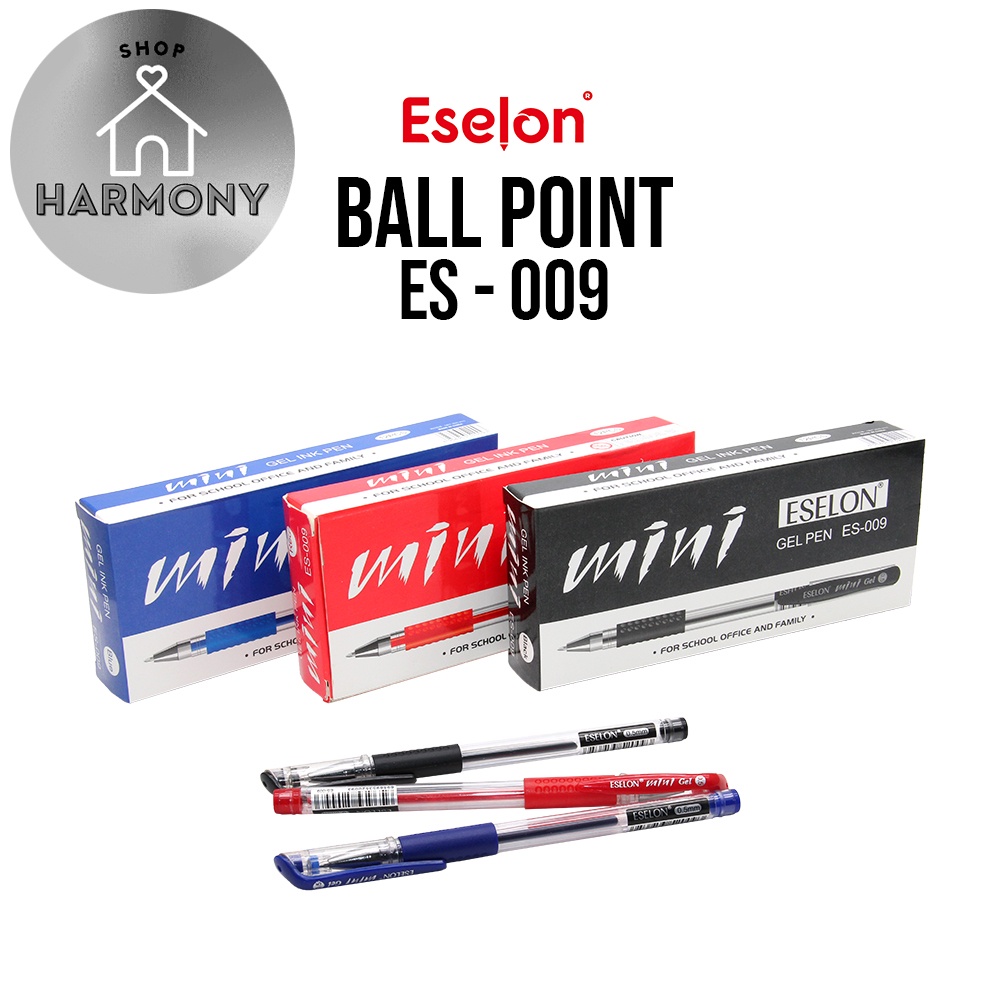 Jual PULPEN GEL MINI ESELON 009 / PULPEN GEL HITAM BIRU MERAH ...