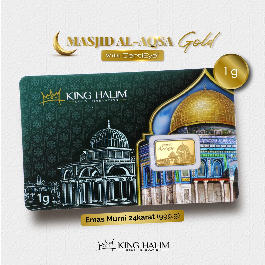 Jual LOGAM MULIA EMAS KING HALIM 1GR - MASJID AL-AQSA | Shopee Indonesia