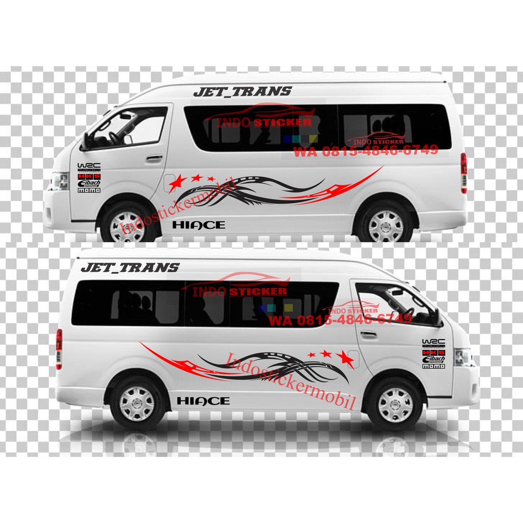 Jual sticker mobil hiace stiker sticker mobil toyota hiace terbaru ...