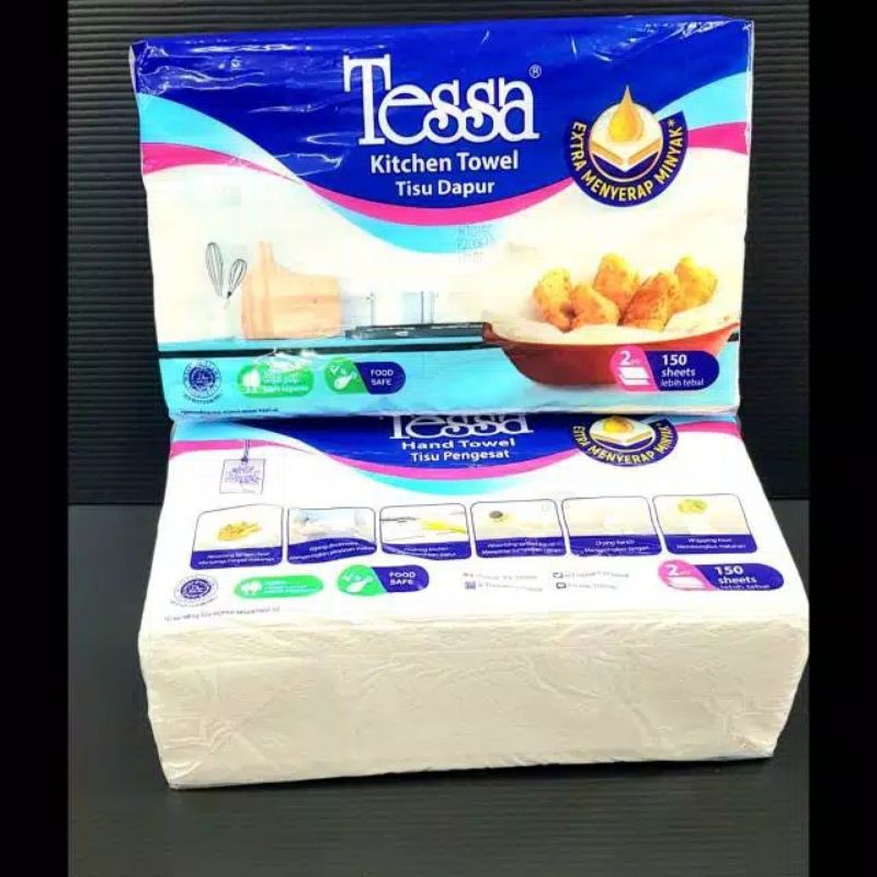 Jual TISSUE KITCHEN HAND TOWEL TESSA 150'S NATURAL / TISU DAPUR / TISU ...