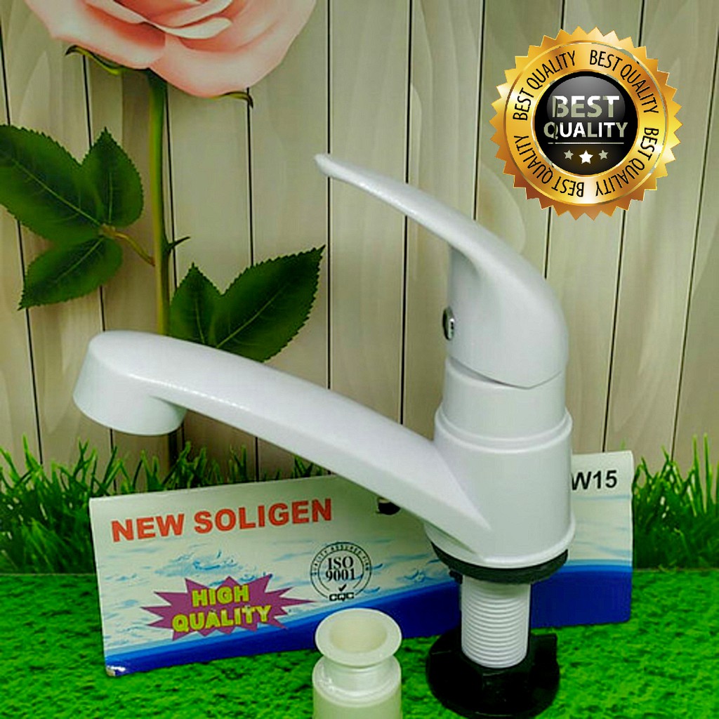 Jual KRAN KERAN AIR WASTAFEL SOLIGEN MODEL ENGKOL UP DWON GEPENG PVC ...