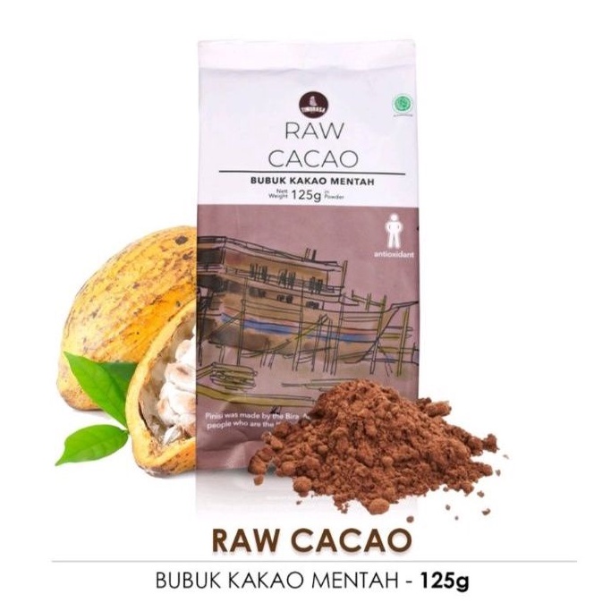 Jual BUBUK COKLAT KAKAO 125GR - TIMURASA RAW CACAO POWDER | Shopee ...