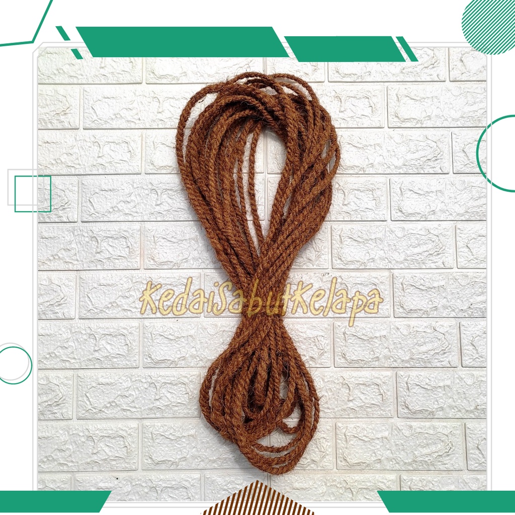 Jual Tali 8mm sabut kelapa tali tambang panjang 20 meter kuat awet ...