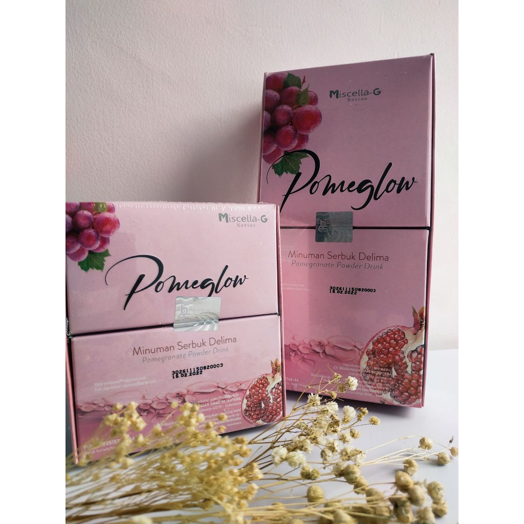 Jual POMEGLOW Collagen Drink + Mask | Shopee Indonesia