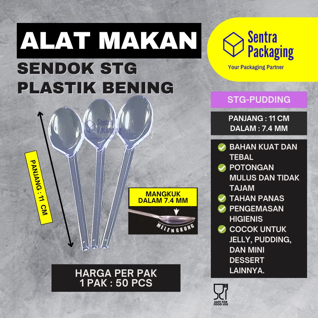 Jual Sendok STG Bening / Sendok Teh / Sendok Puding Besar / Sendok Es ...