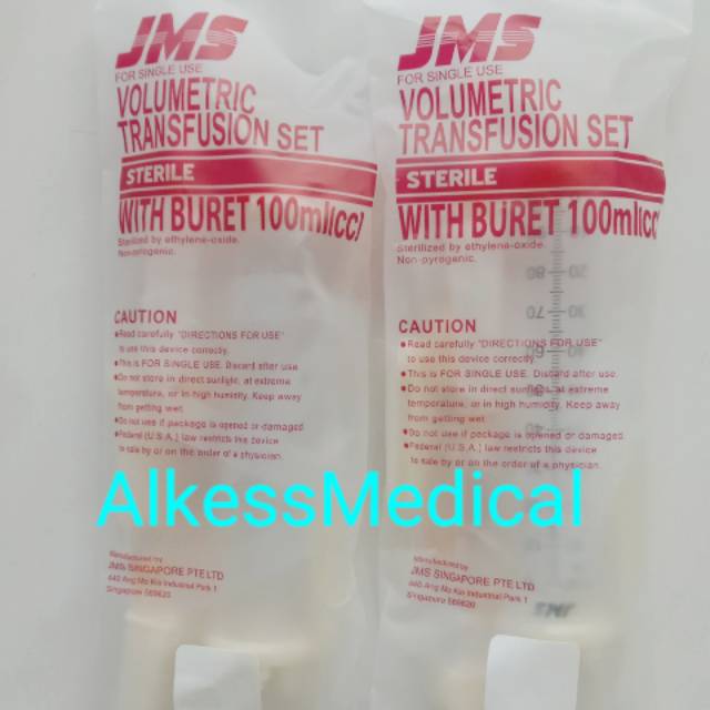 Jual Feeding Set Buret/Volumetric Trasfusio Set/With Buret 100ml/cc ...