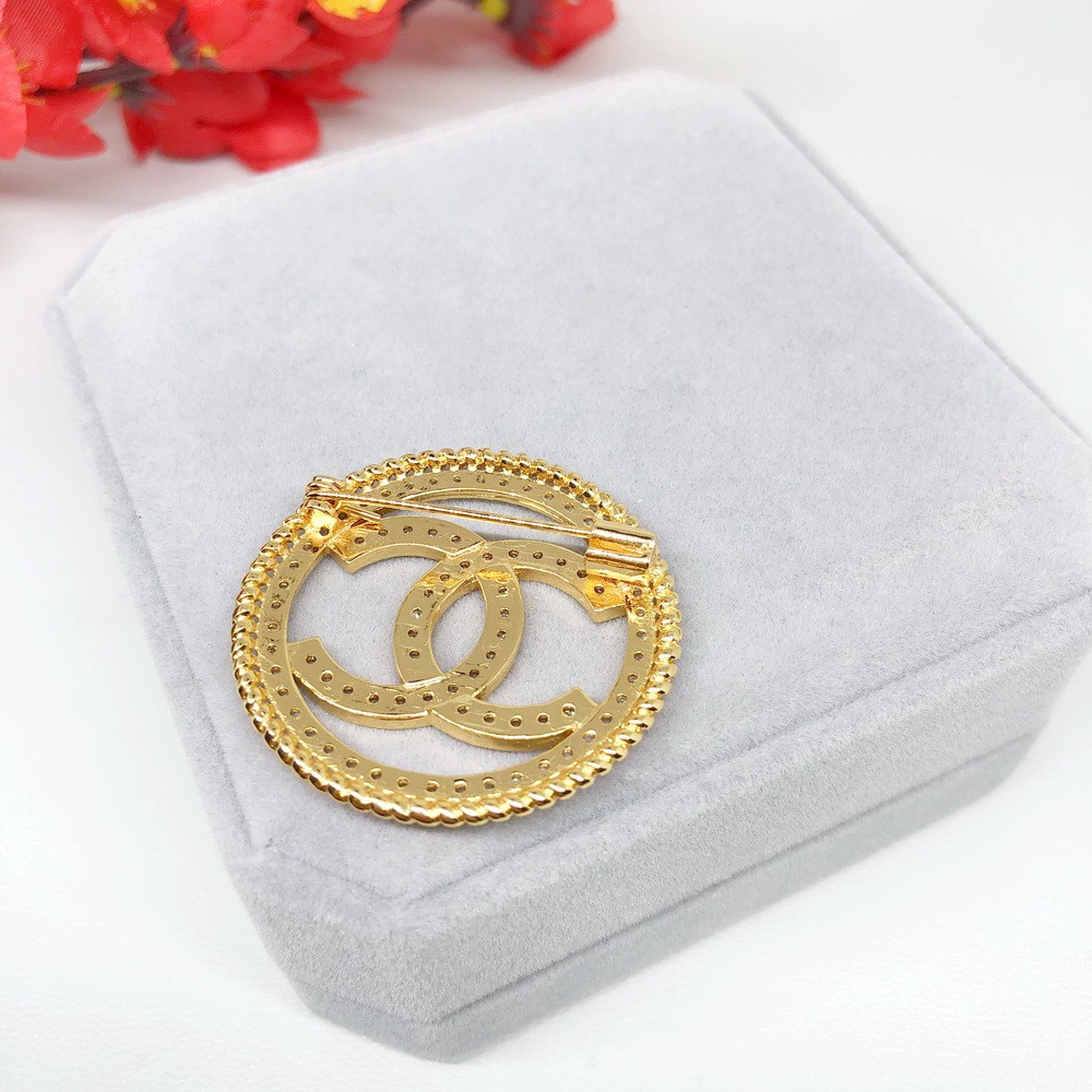 Jual Bros Fashion Xuping Lingkaran CC Besar Batu Putih Lapis Emas ...