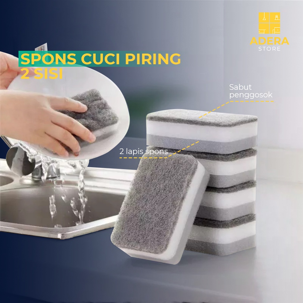 Jual Spons busa cuci piring minyak 2 sisi tebal | Shopee Indonesia