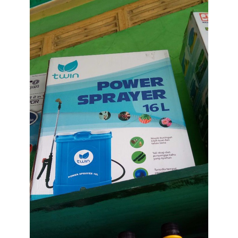 Jual ALAT SEMPROT HAMA ELEKTRIK 16 L TWIN POWER SPRAYER 16L | Shopee Indonesia