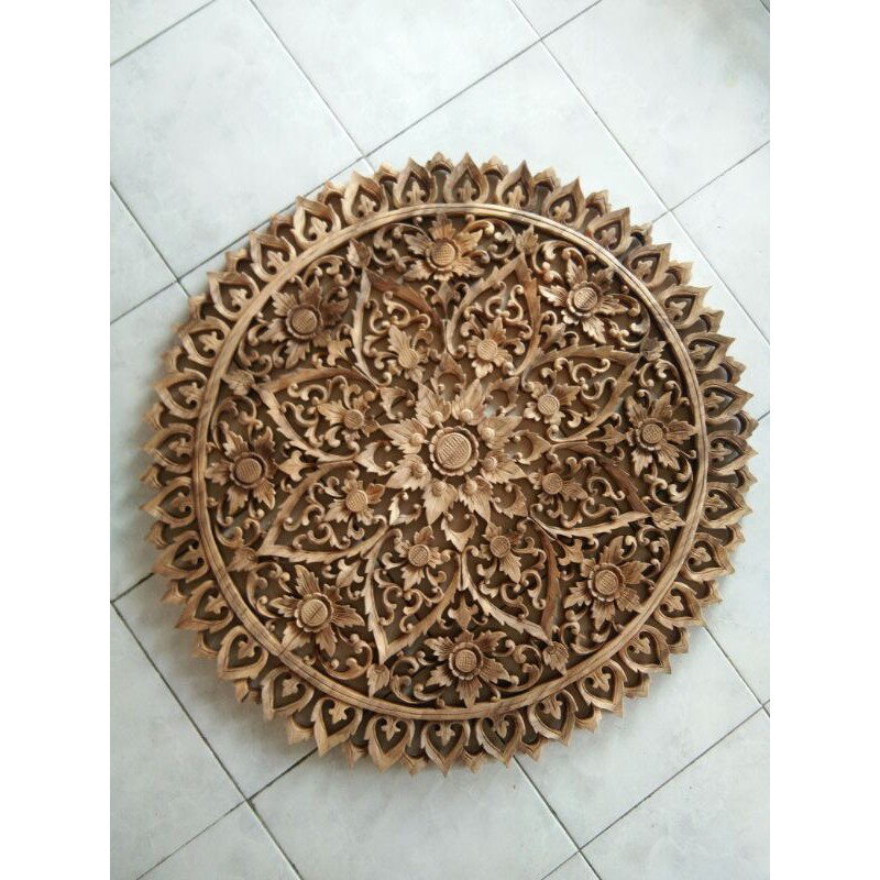 Jual Ukiran Bali Pandil Hiasan Dinding Bun 80cm | Shopee Indonesia