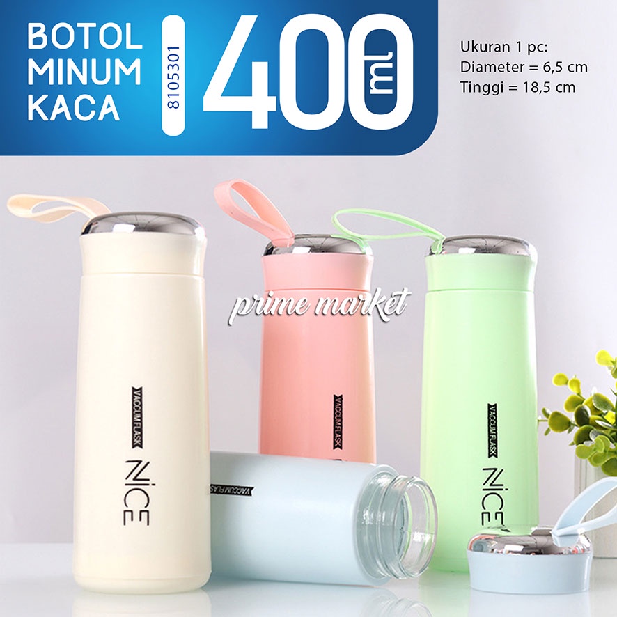 Jual Botol Minum Kaca NICE / Botol Kaca / Gllas Bottle (8105301 ...