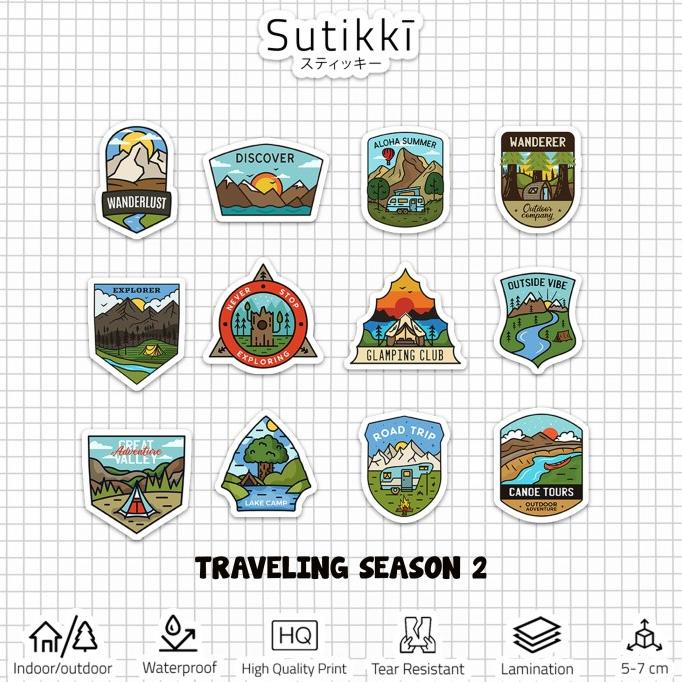 Jual Sticker Pack Traveling Gunung Vinyl Stiker Laptop Aesthetic ...