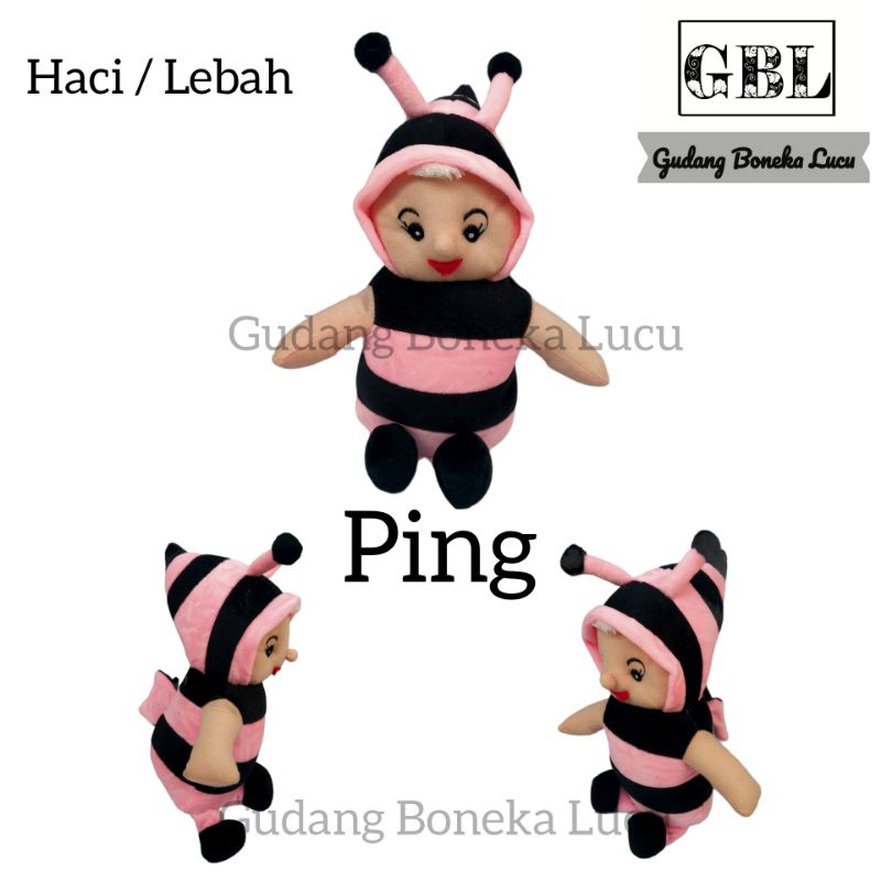Jual Boneka lebah / hachi / boneka lucu / boneka karakter lebah sedang ...