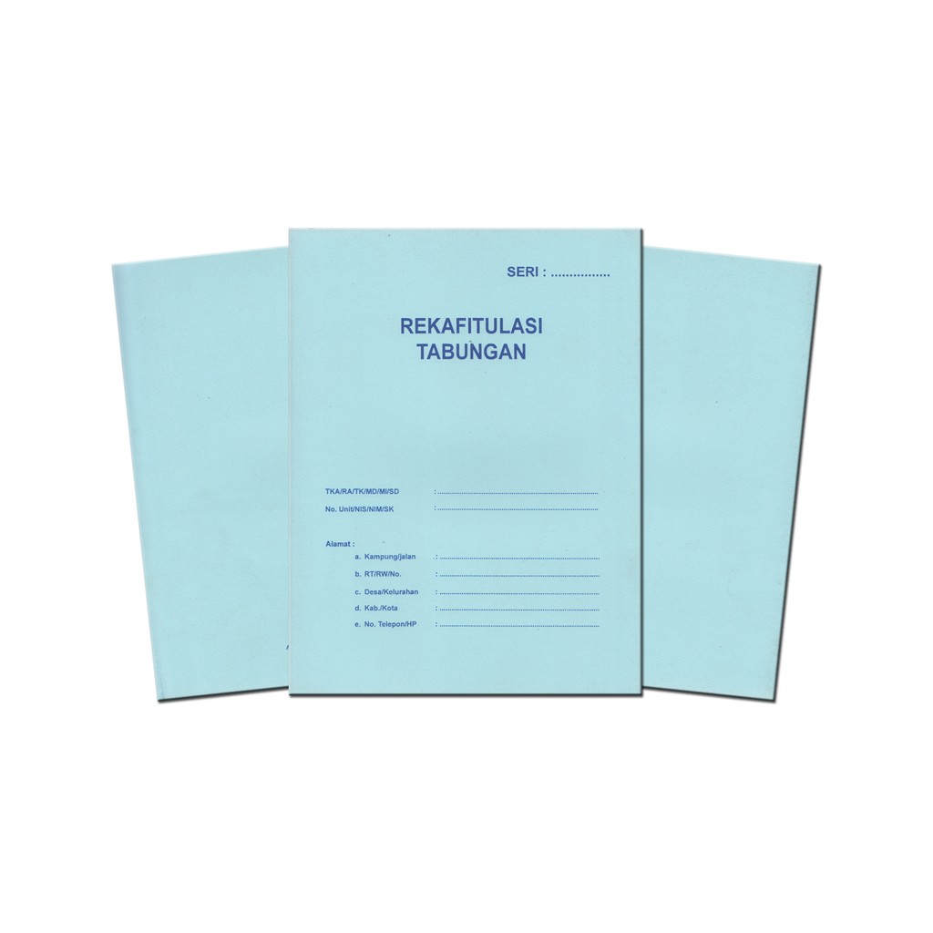 Jual Rekafitulasi Tabungan | Buku Rekap Saldo | 21x19 Cm | Al Karimiyah ...