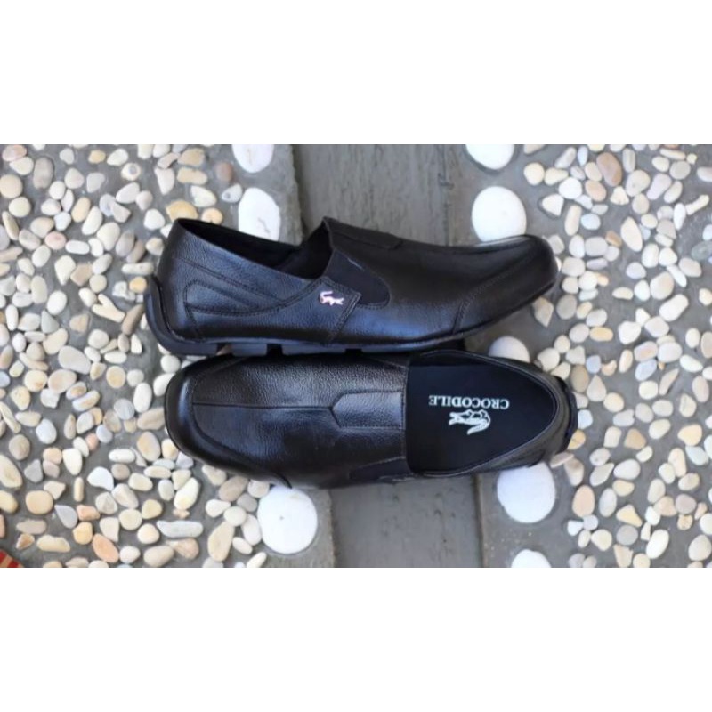 Jual Sepatu Pantofel Pria crocodile justin Kerja Cowo Formal Dinas Slop ...