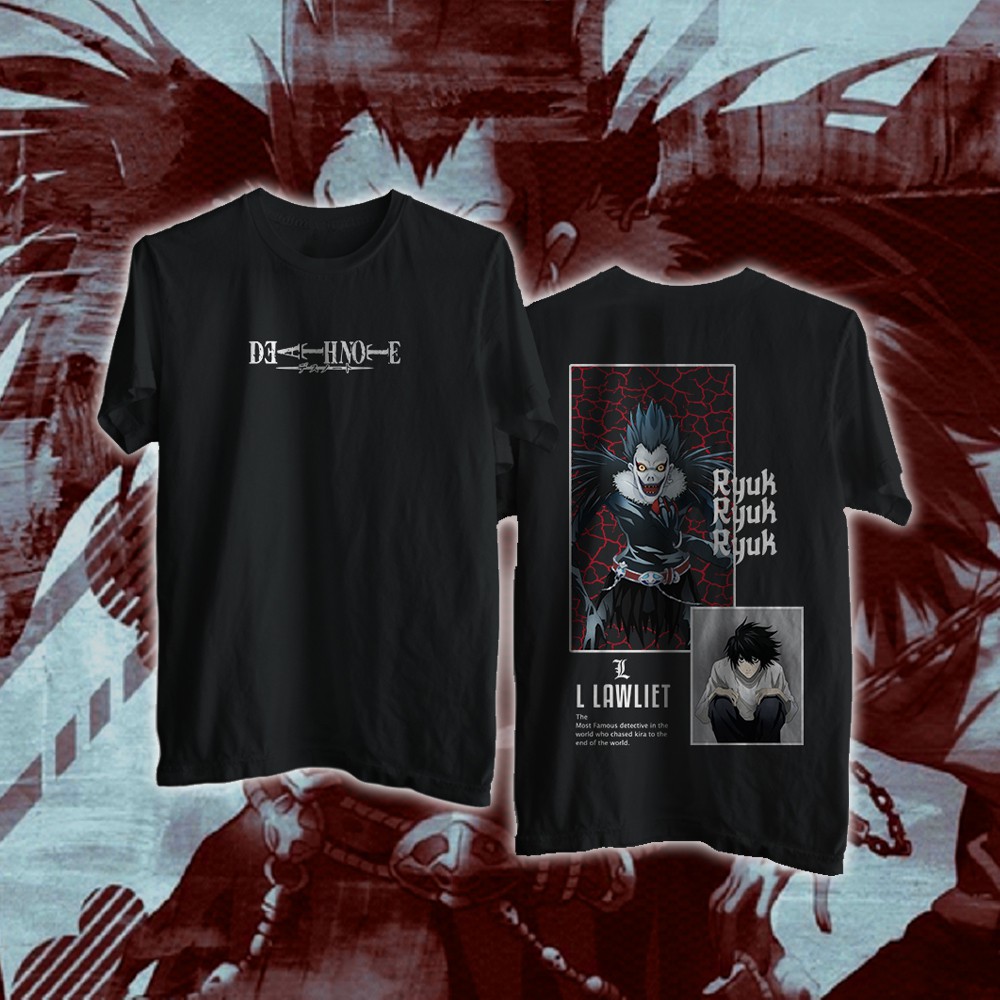 Jual HOMAGE VINTAGE TSHIRT DEATH NOTE L LAWLIET | Shopee Indonesia