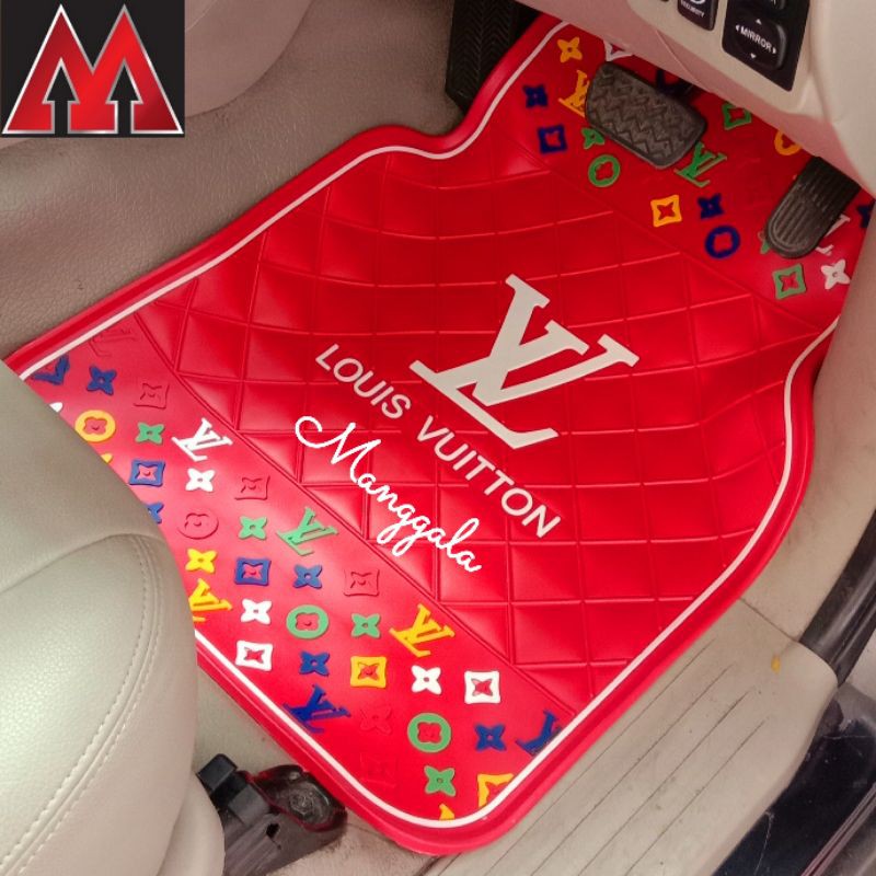 Jual Karpet Mobil LV Merah Logo Pelangi | Shopee Indonesia