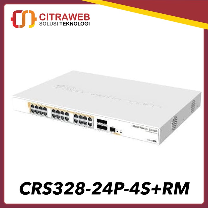 Jual Mikrotik CRS328-24P-4S+RM | CRS 328 24P 4S+ RM | Shopee Indonesia