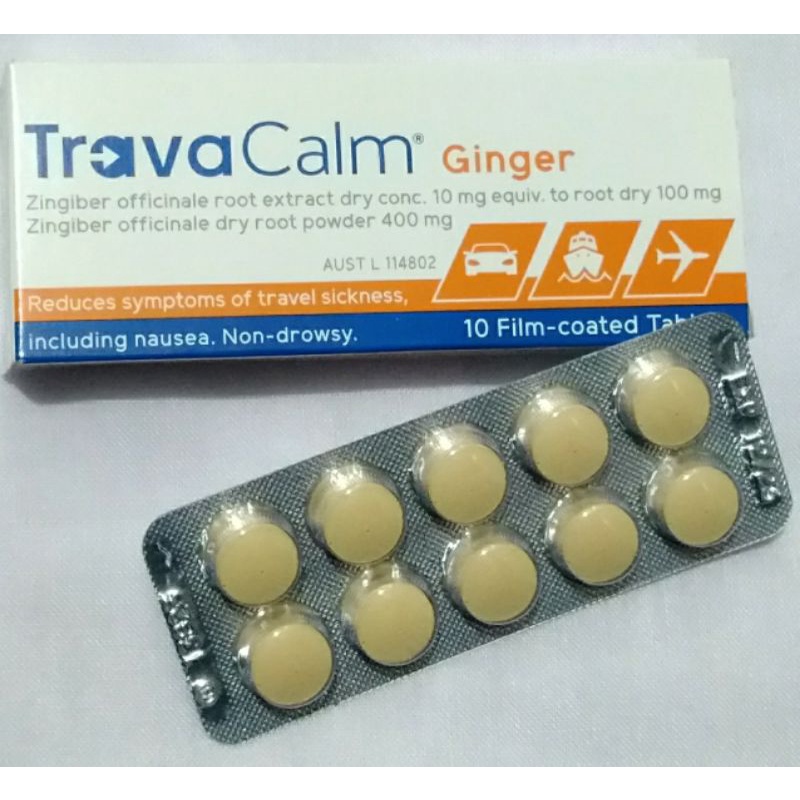 Jual TRAVACALM GINGER (Satu Pak isi 10 Butir) | Shopee Indonesia