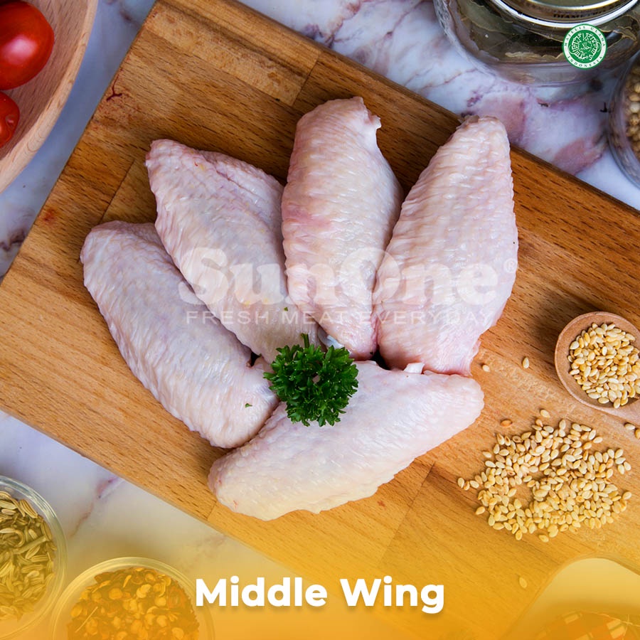 Jual Sayap Middle Packing 2 Kg (Frozen) / Daging Ayam Broiler SunOne ...