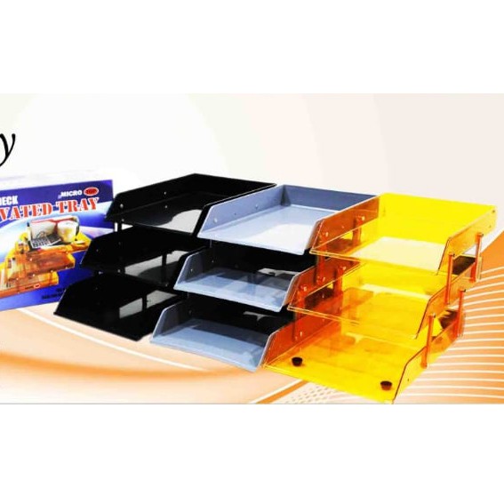 Jual Elevated Tray Triple Deck Paper Tray Rak Dokumen 3 Susun MICROTOP ...