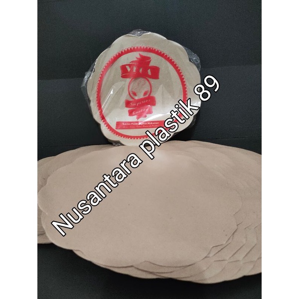 Jual Kertas Nasi Bulat Ukuran 25cm / Kertas Nasi Bunga / Alas Piring ...