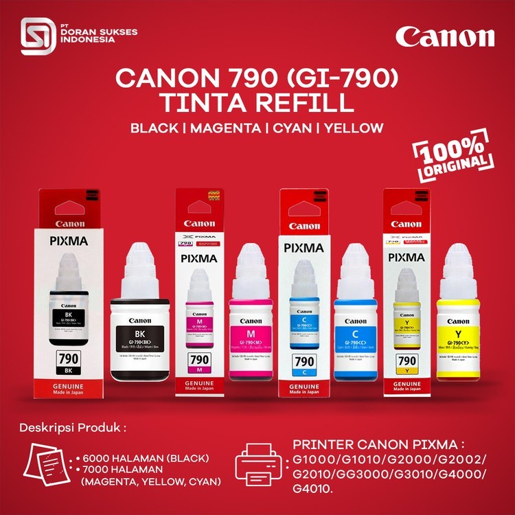 Jual Canon 790 Ink Printer Tinta Refill Printer Provide Up To 7000 ...