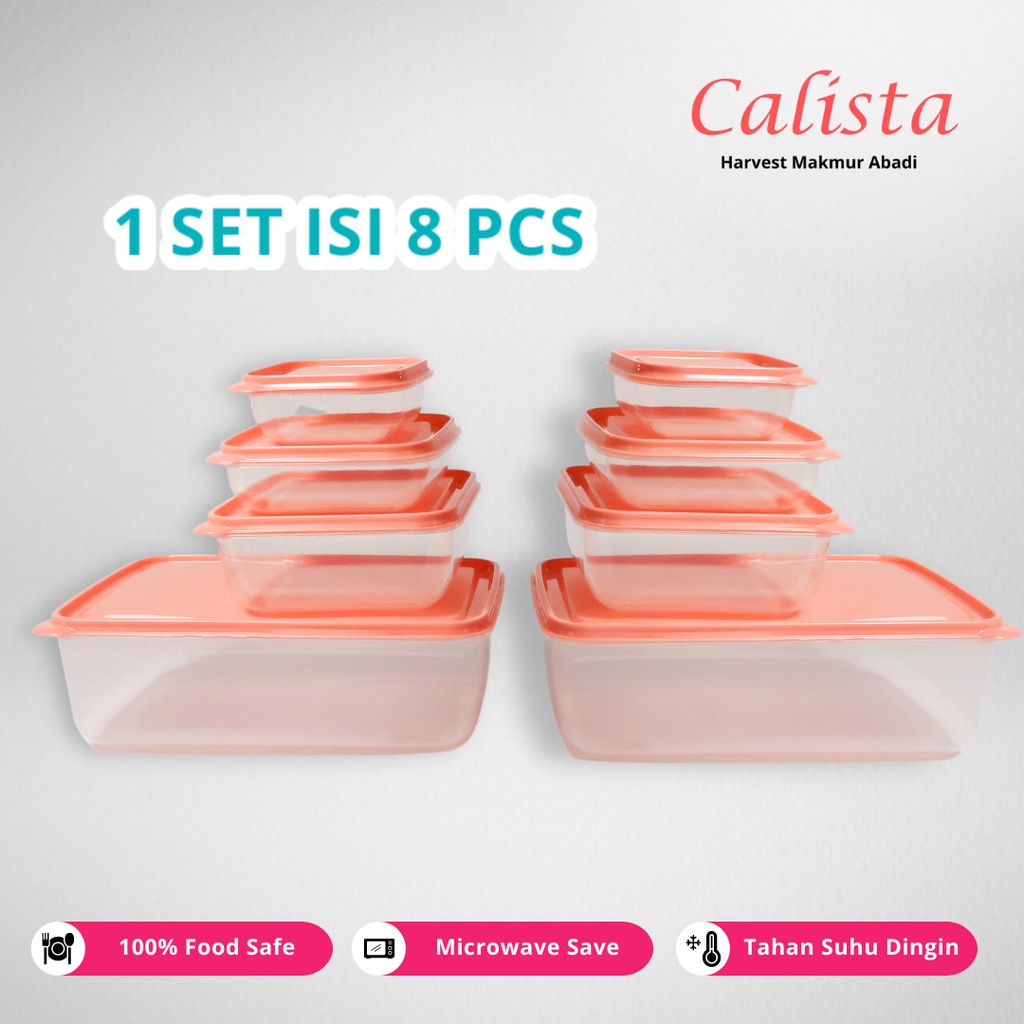 Jual [CALISTA] Food Kontainer Set Otaru Isi 8 | Shopee Indonesia