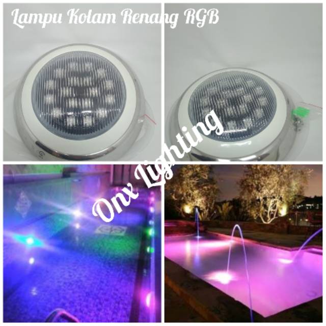 Jual Lampu Kolam Renang Underwater Swimming Pool 12w 12 watt 12V RGB ...