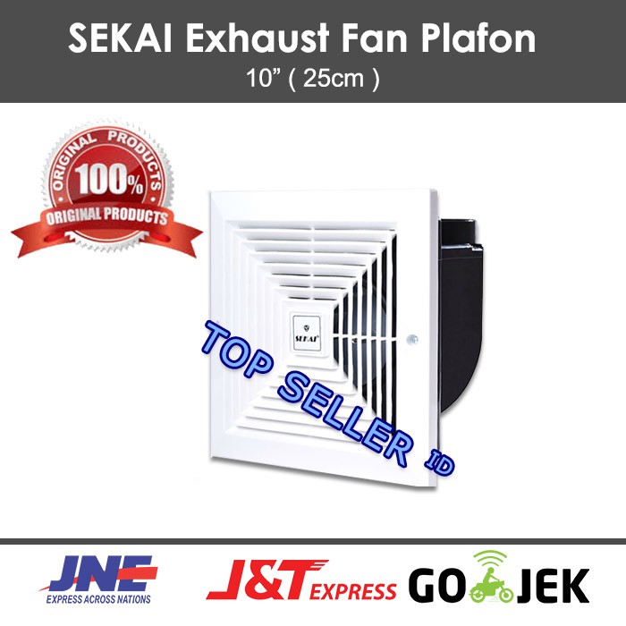 Jual Sekai Exhaust Fan MVF 1091 Plafon Ceiling Atap 10 inch - Kipas Angin Hisap Listrik Kamar ...