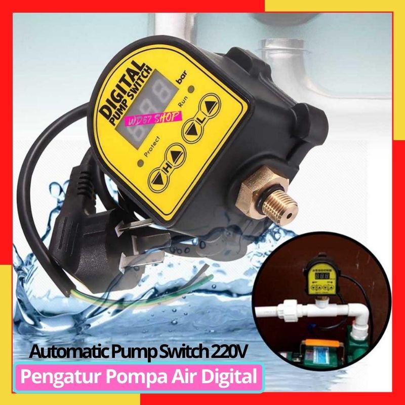 Jual Alat Pengatur Pompa Air Digital Otomatis Switch Pump Automatic On ...