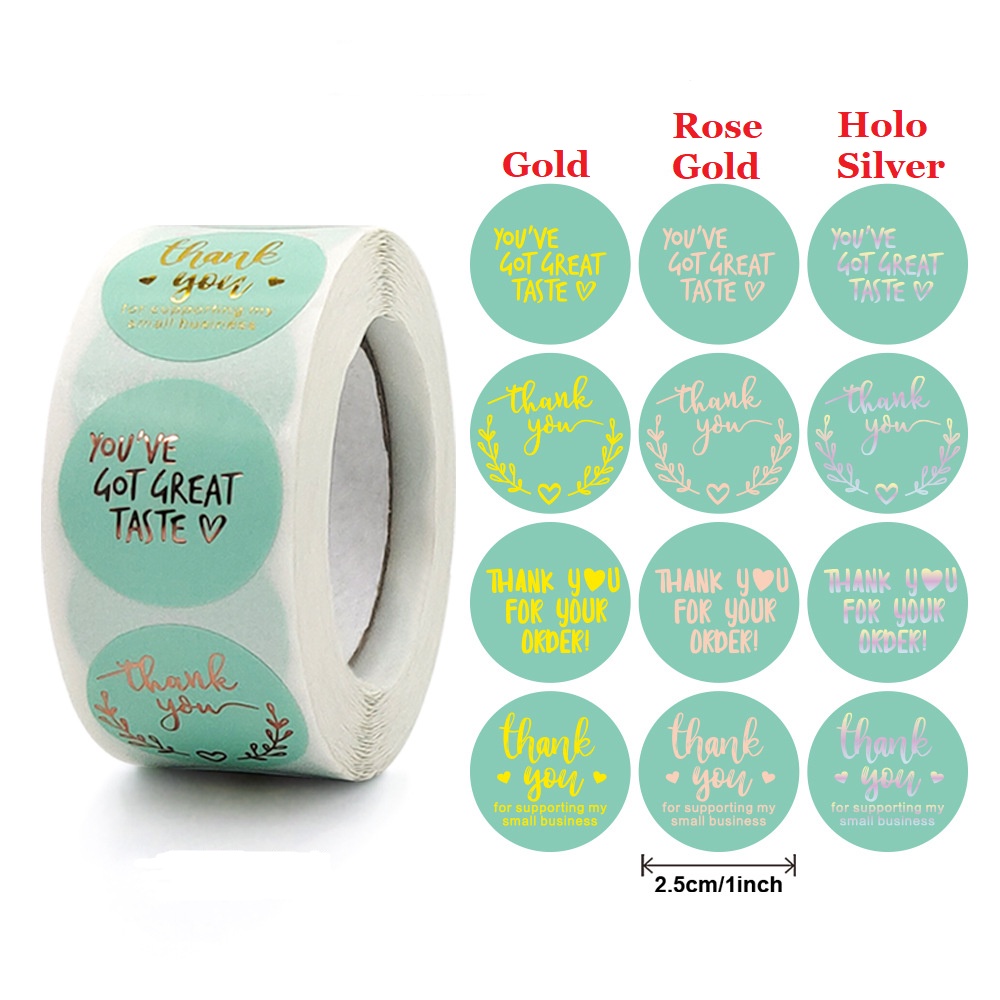 Jual 50pcs Thank You Sticker Stiker Terima Kasih untuk Online Shop ...