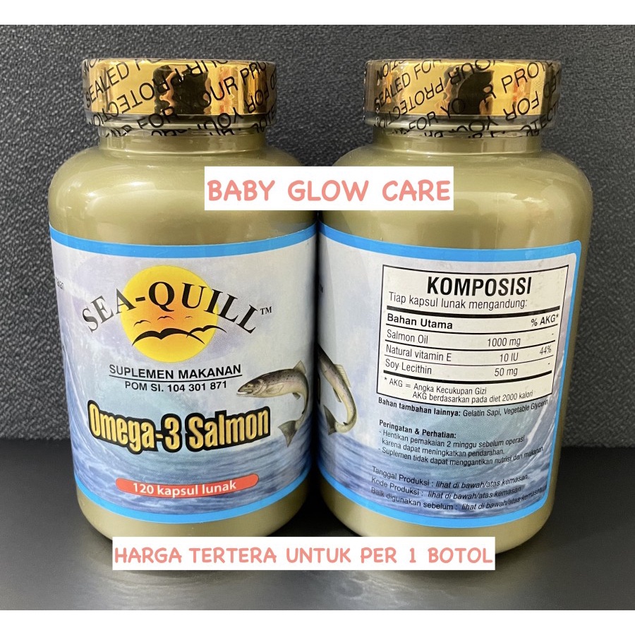 Jual SEAQUILL OMEGA 3 SALMON ISI 120 KAPSUL SEA-QUILL | Shopee Indonesia