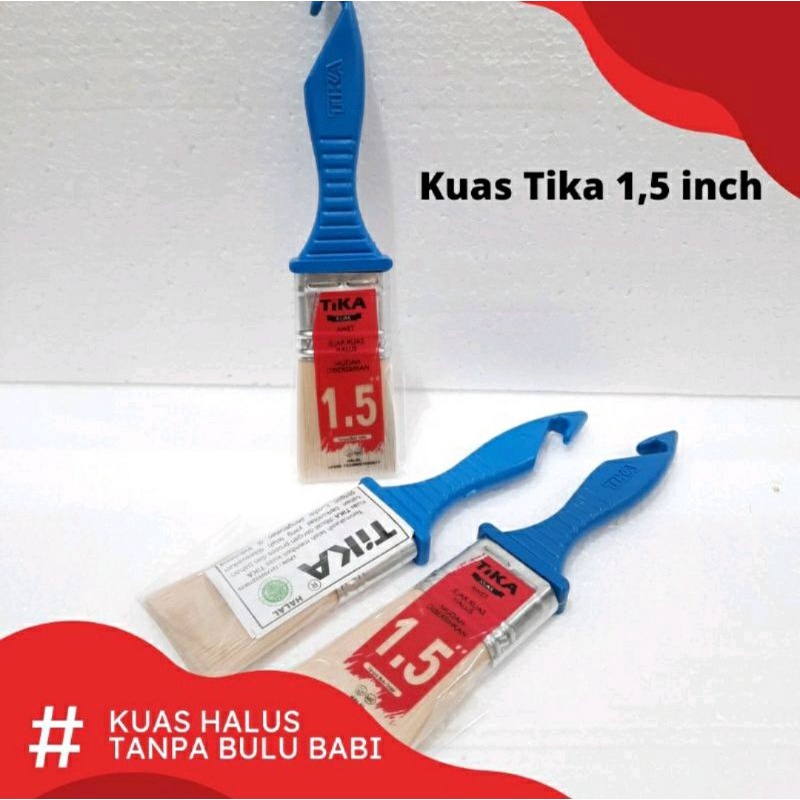 Jual Kuas Cat Kue TIKA 1,5" Inch Halal Bebas Bulu Babi Halal MUI ...