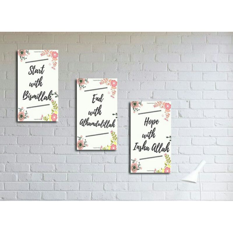 Jual Poster Paket Dinding Tema Islami | Shopee Indonesia