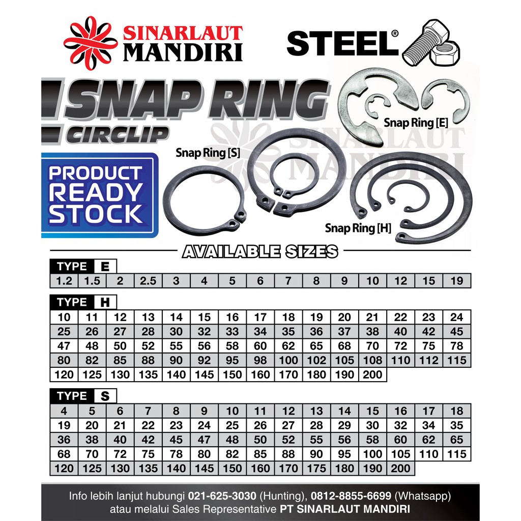 Jual Snapring Type H (RRH) / Snap Ring Type H 34 | Shopee Indonesia