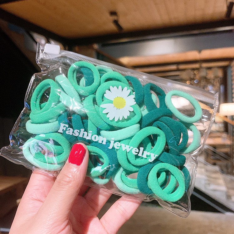 Jual ( 50 Pcs ) IKAT KARET RAMBUT DONUT / IKAT KARET RAMBUT KOREA ...