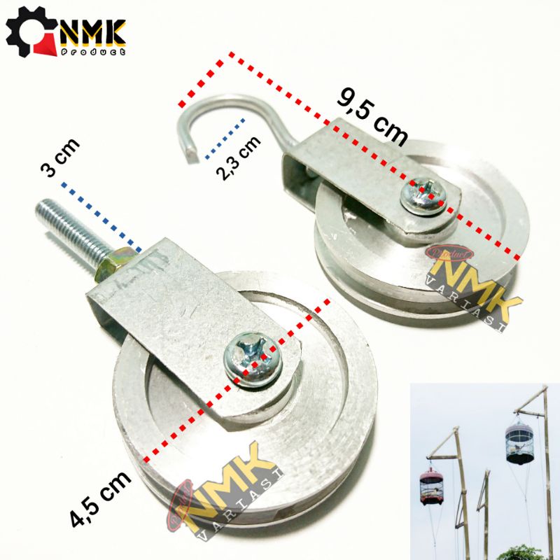 Jual Roda Kerekan Burung Gantungan Sangkar Burung Perkutut Katrol ...