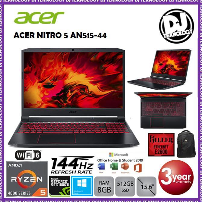 Jual BEST SELLER ACER PREDATOR NITRO 5 AN515-44 RYZEN 5-4600H 8GB ...