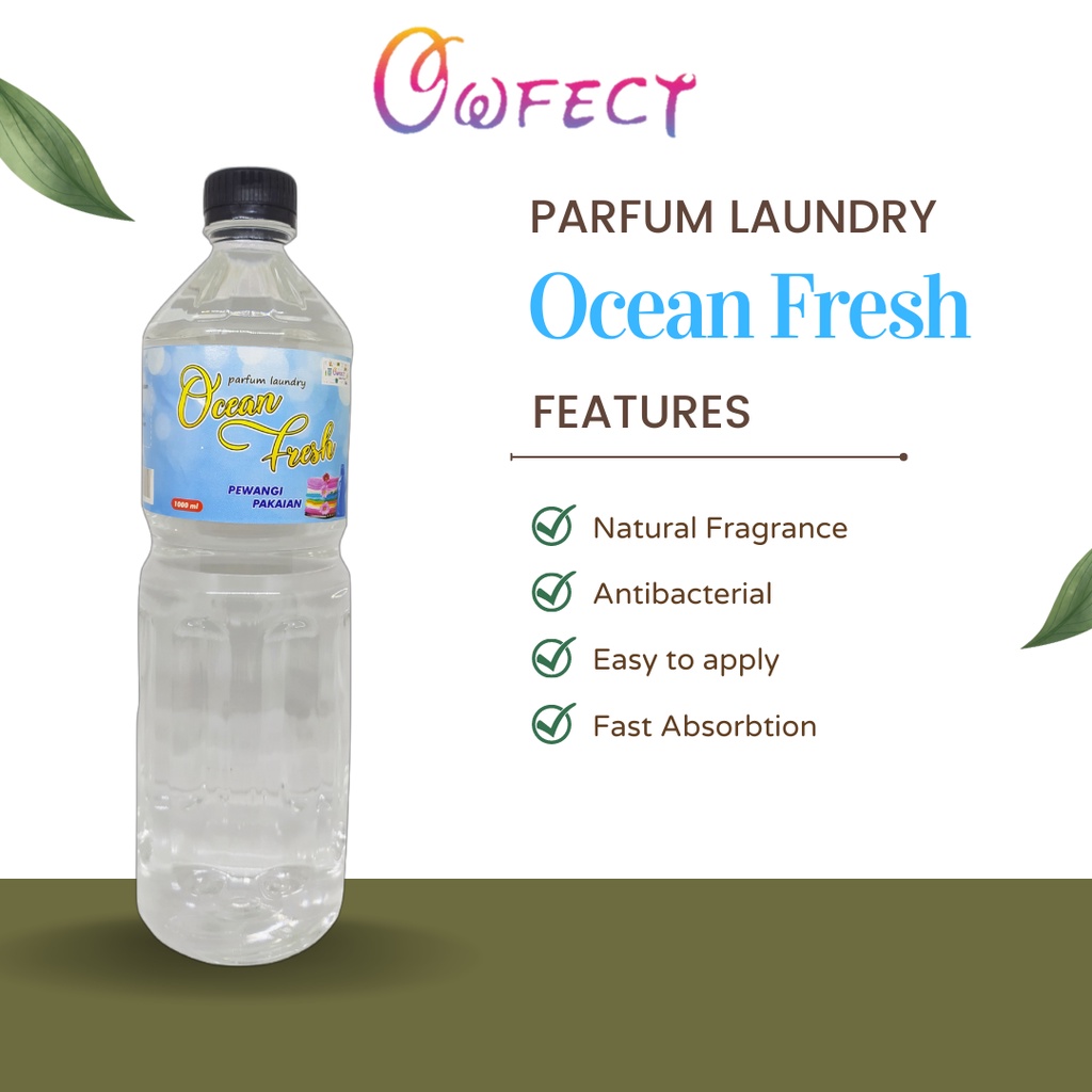 Jual OWFECT Parfum Laundry OCEAN FRESH/Pewangi Pakaian laundry kemasan ...
