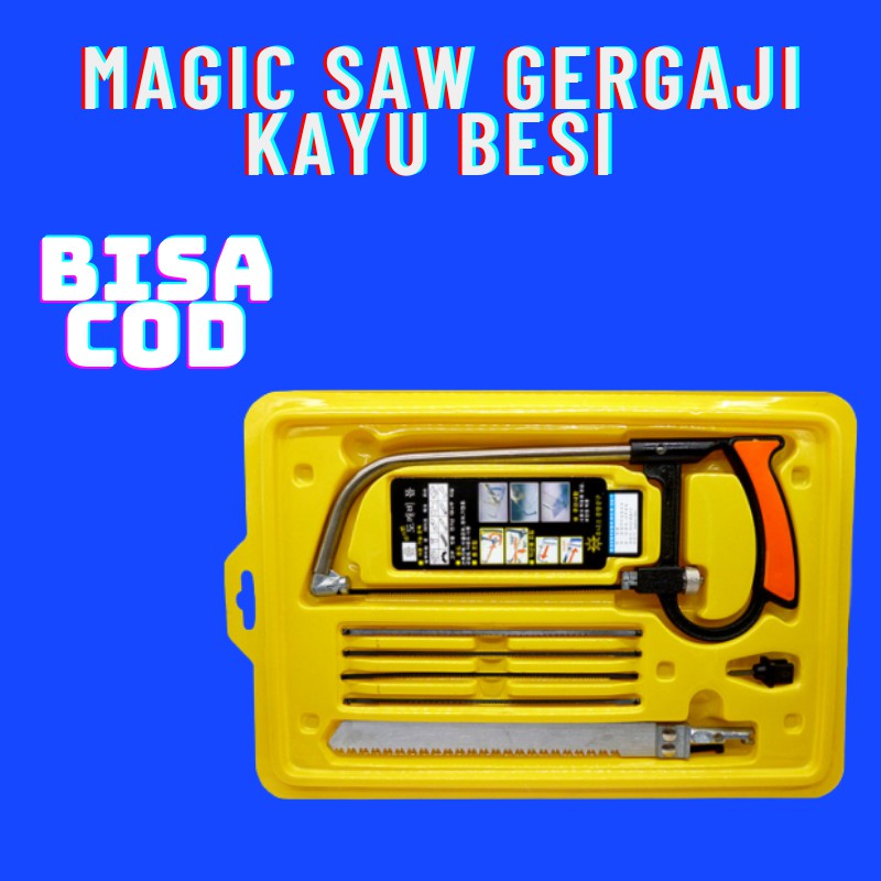Jual Magic saw gergaji kayu besi platinum set magicsaw gergaji 3 way ...